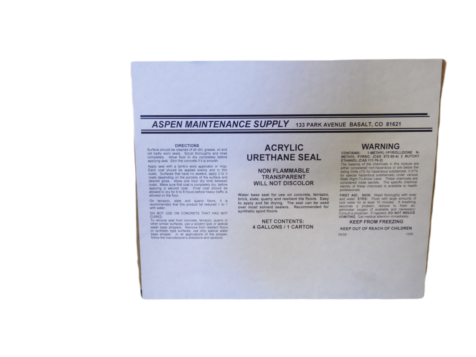 Cleaning Chemicals - Aspen Maintenance Supply