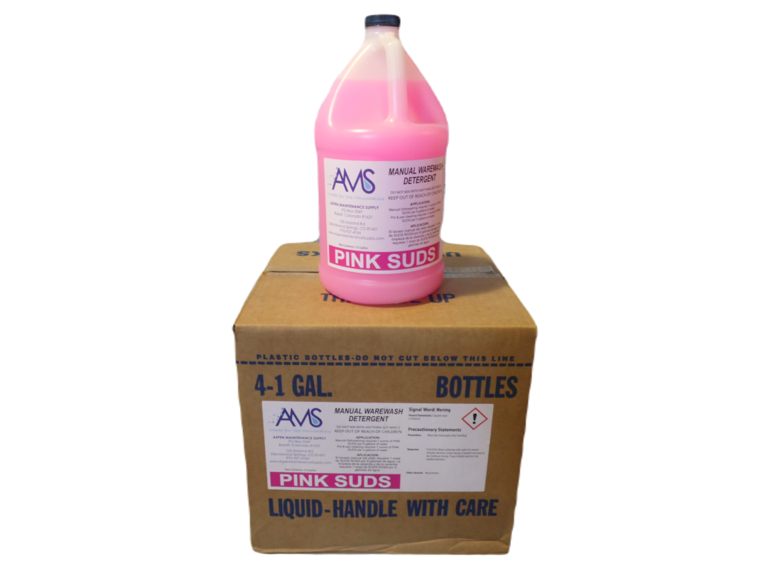 Pink Suds – Manual Warewash Dish Detergent – AMS – 4/1 Gal - Aspen ...