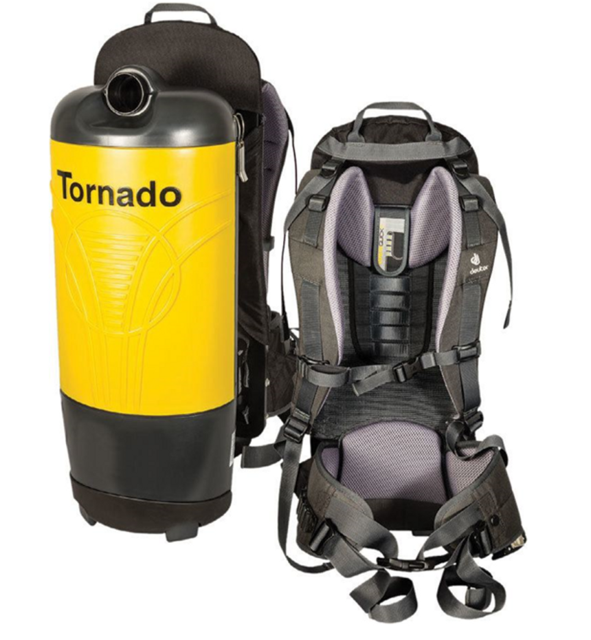 Tornado – Pac Vac 6 Aircomfort Backpack Vacuum – 7.5″x9.5″x20.5″ – 13 ...